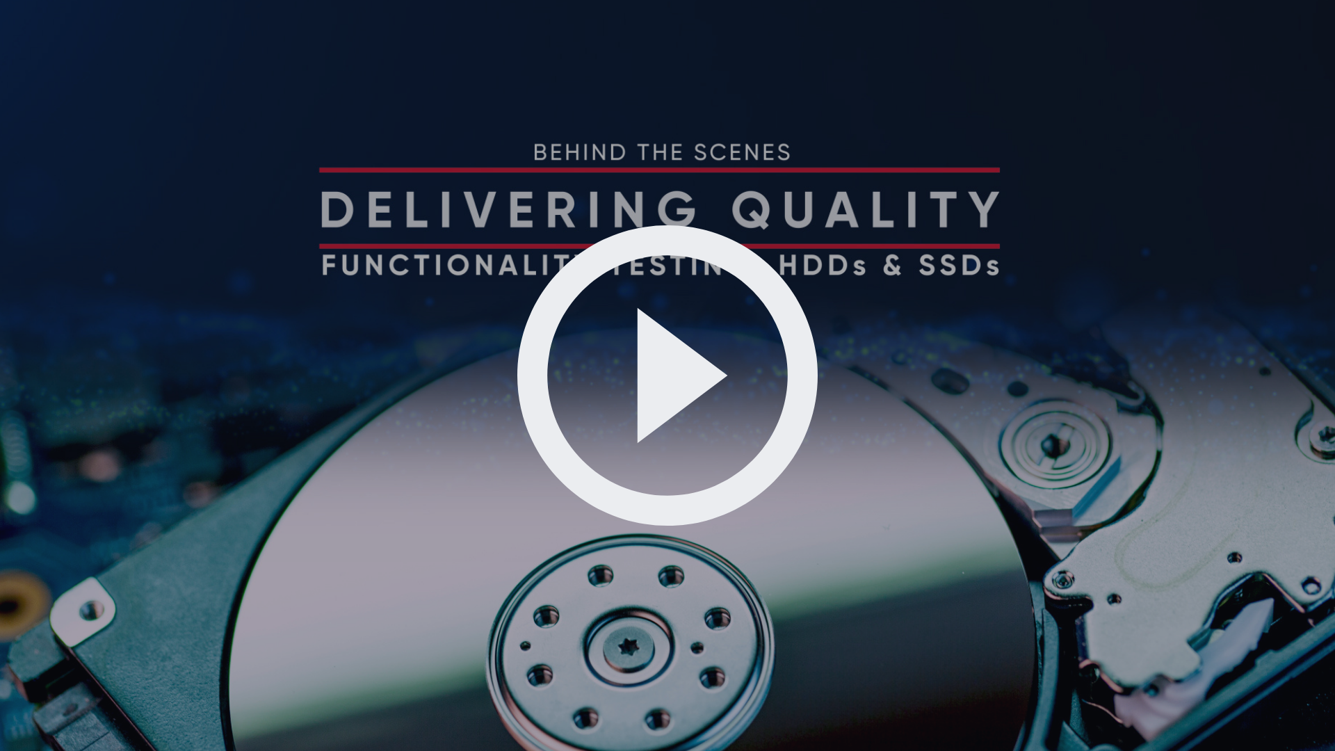 HDD and SSD Functionality Testing: Delivering Quality - Behind the ...