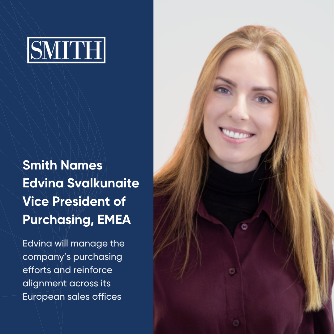Smith Names Edvina Svalkunaite Vice President of Purchasing, EMEA - Smith